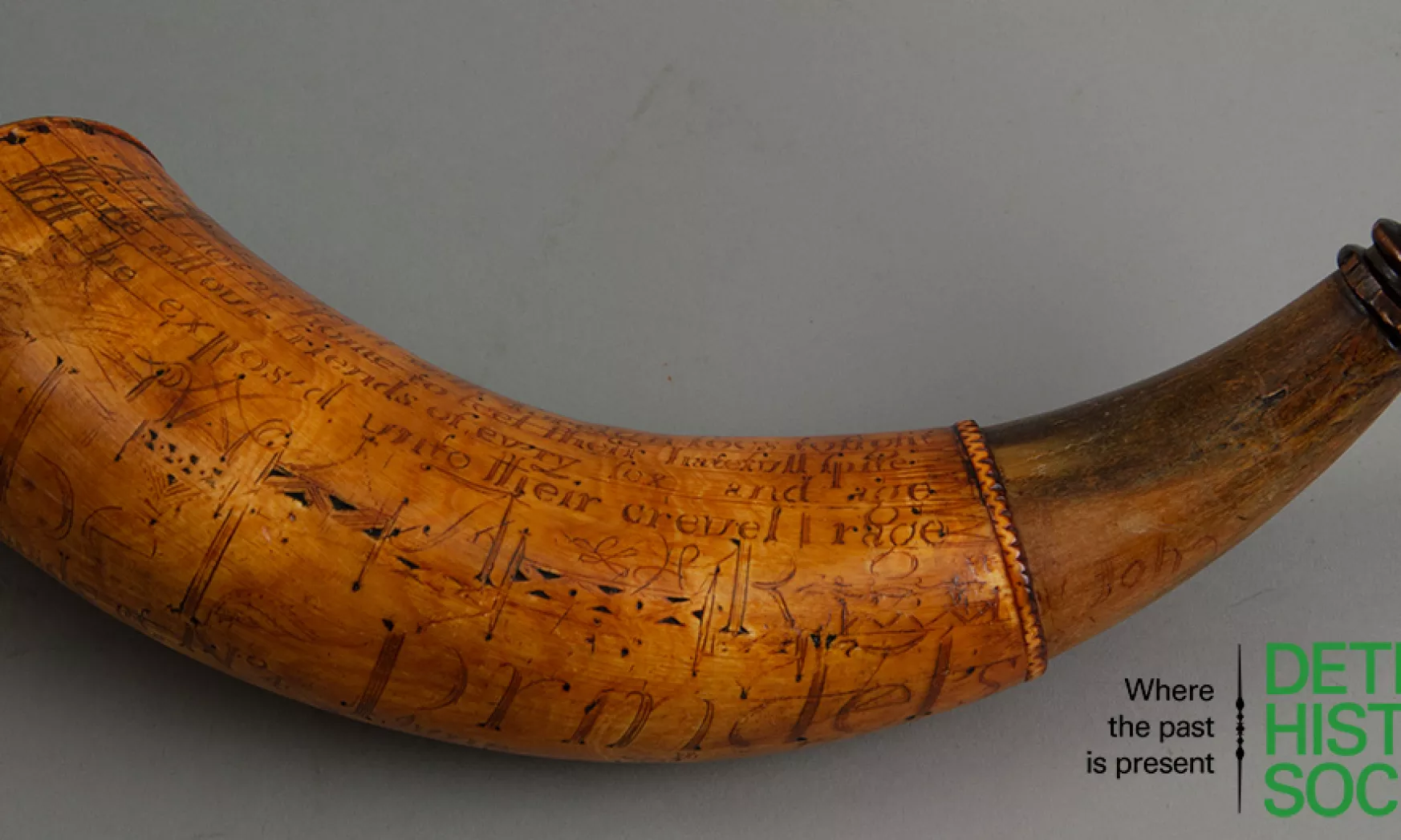 The Prindel-Nowlin Powder Horn | Detroit Historical Society