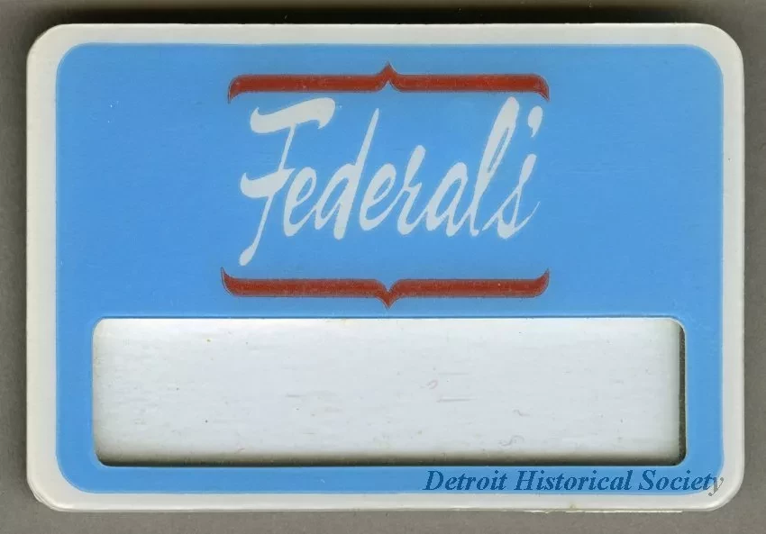 Tag, Identification | Detroit Historical Society